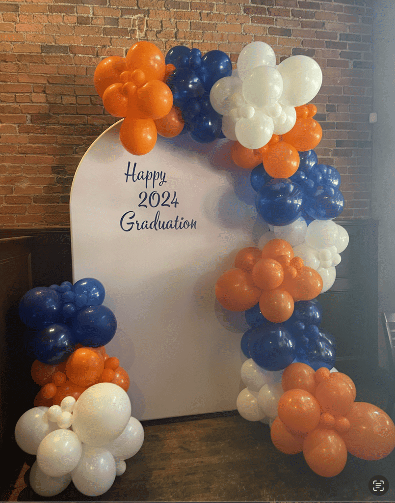 Graduation Balloon Backdrop - PARTY BALLOONS BY Q