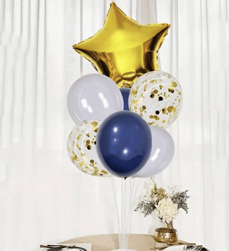 Star Balloon Helium Centerpiece - PARTY BALLOONS BY Q